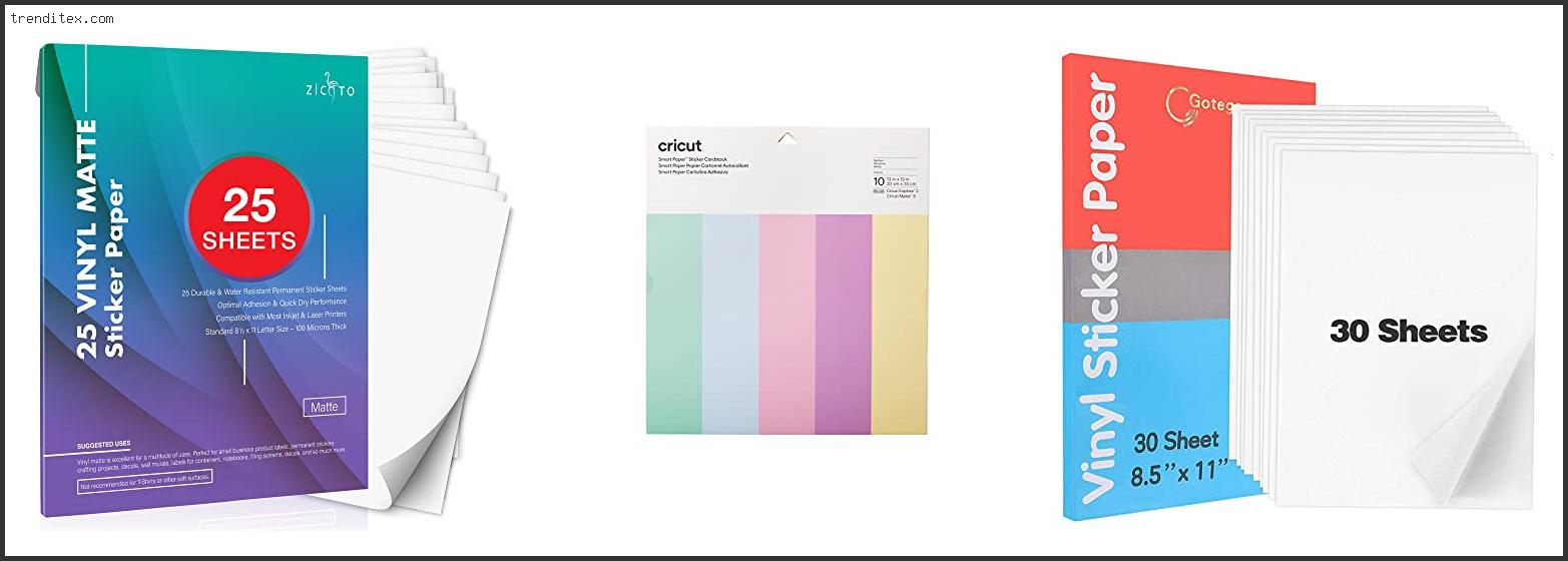 Top 10 Best Sticker Paper For Cricut [2025] | Trendi Tex