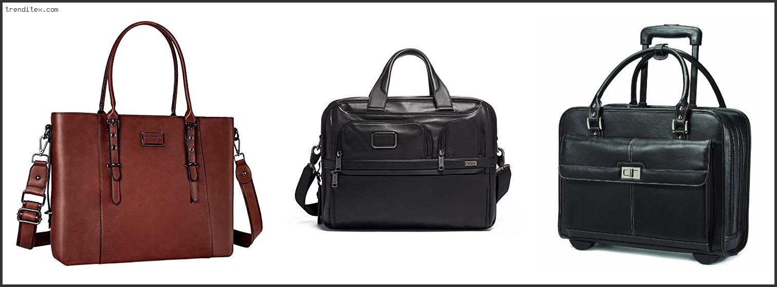 Top 10 Best Leather Briefcases For Women [2025] | Trendi Tex